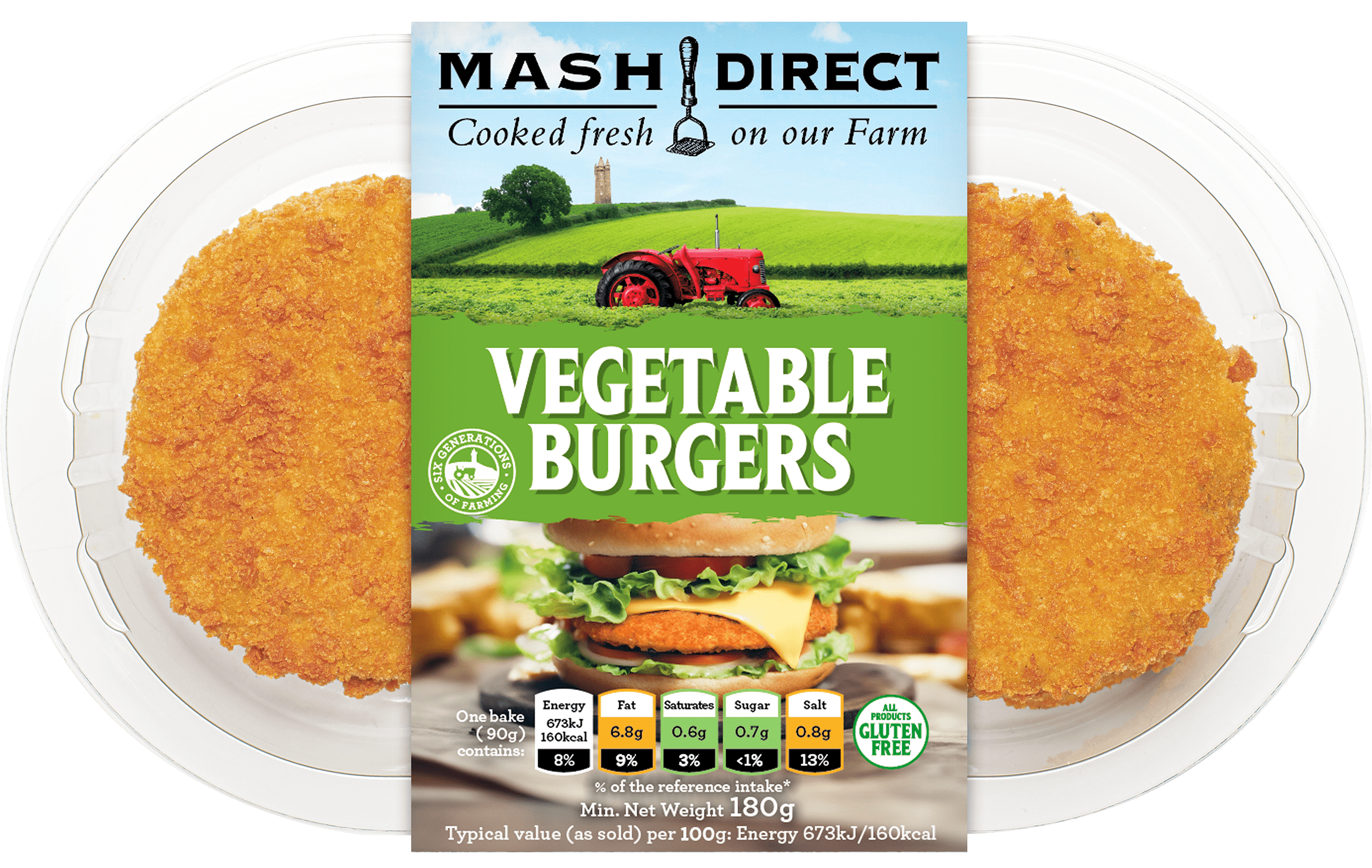 Vegetable Burgers - Mash Direct